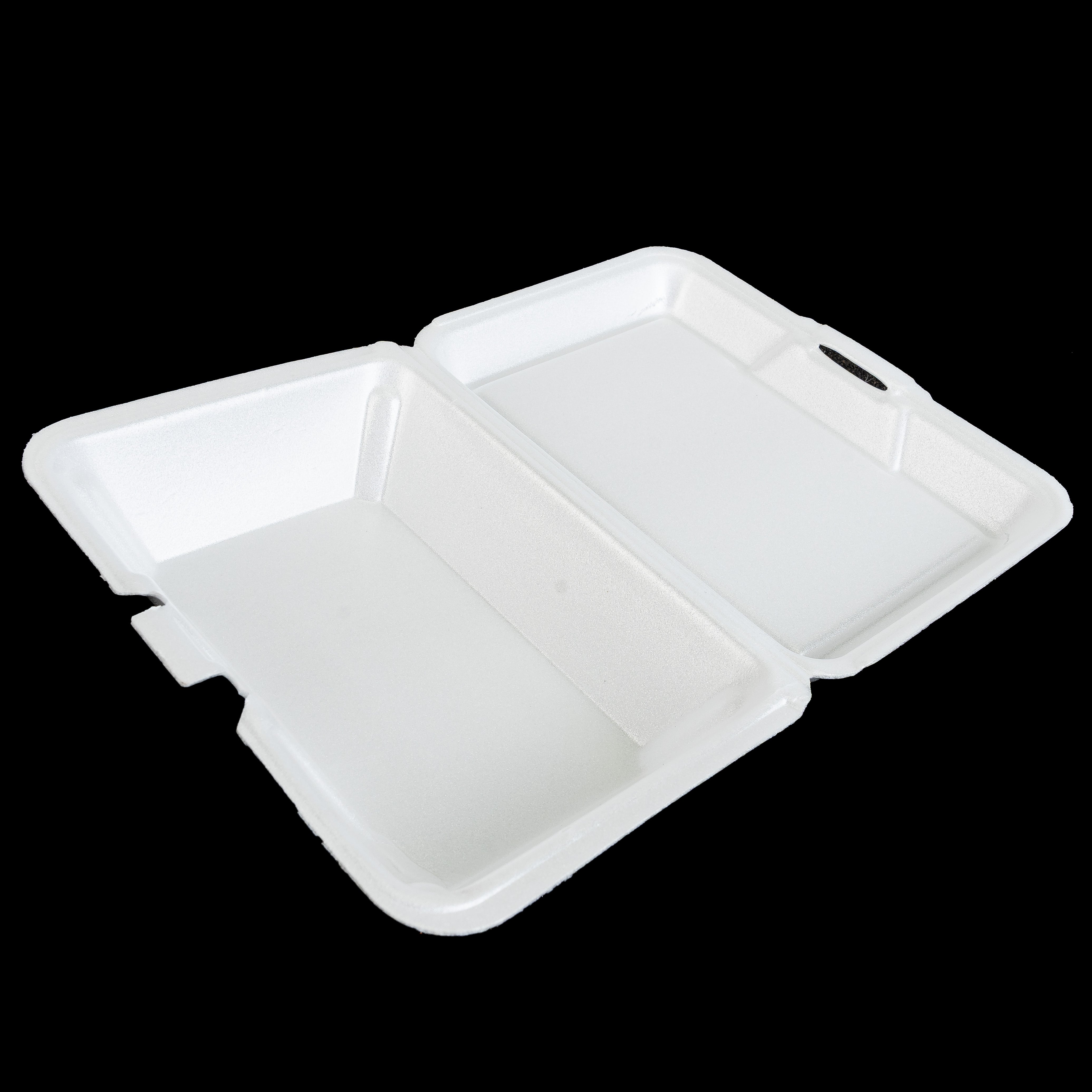 White Foam Take Out Container with Perforated Hinged Lid 205 (Ecopax ...